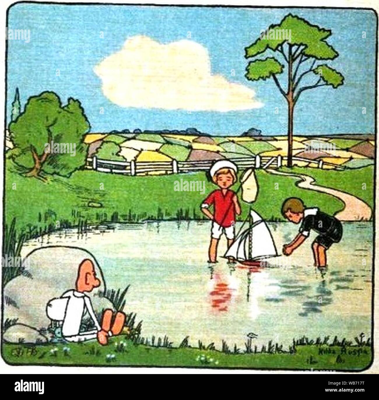 Edward Buttoneye and his adventures pg 42 Stock Photo - Alamy