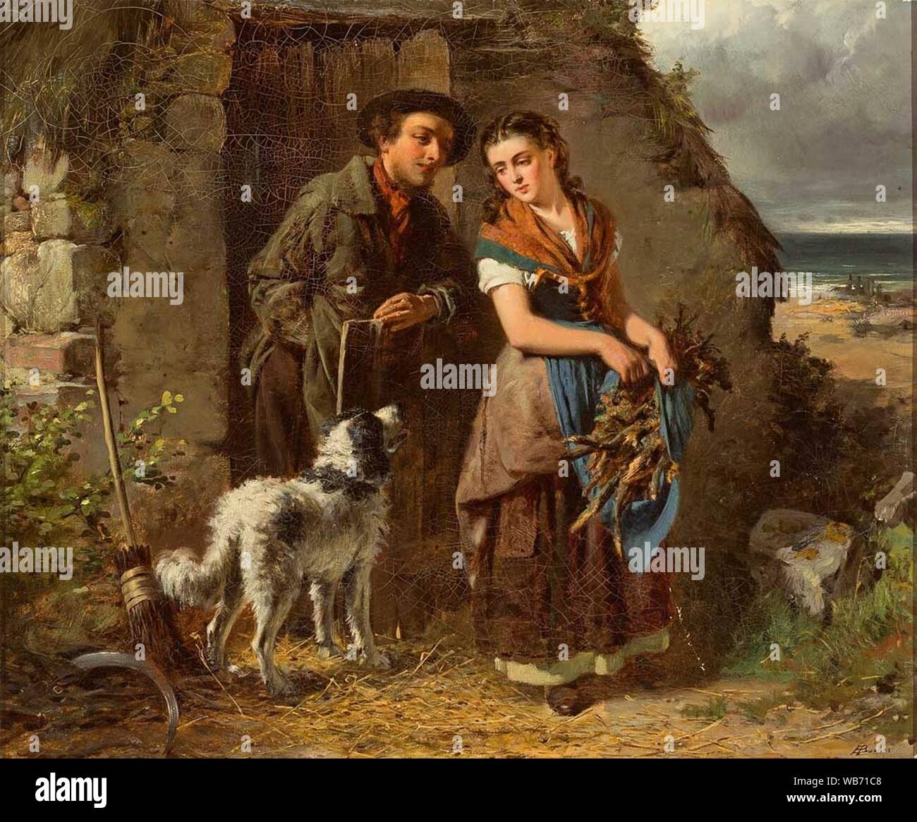 Edward Charles Barnes Rural couple Stock Photo - Alamy