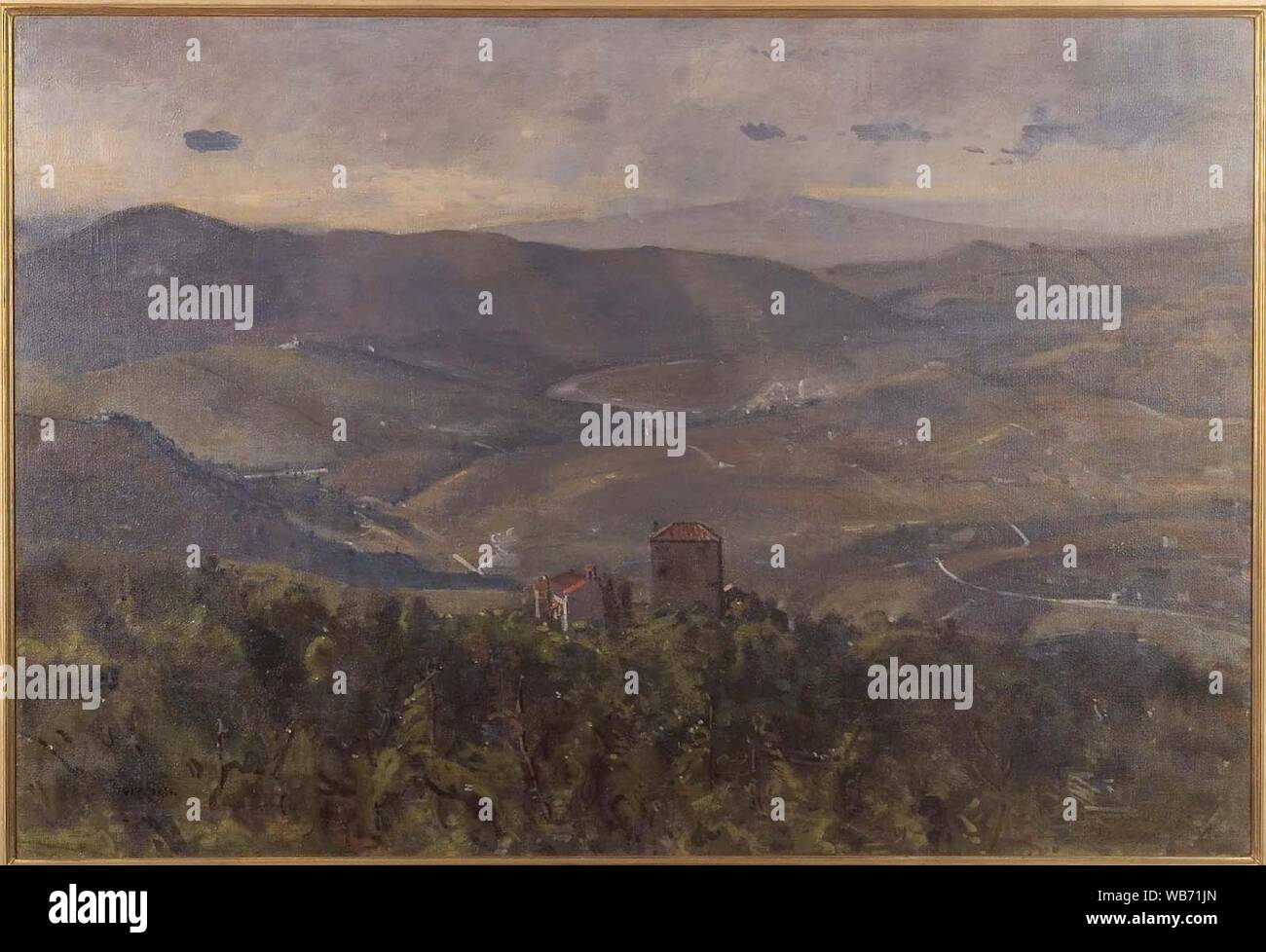 Edward Darley Boit - Italian Landscape Stock Photo - Alamy