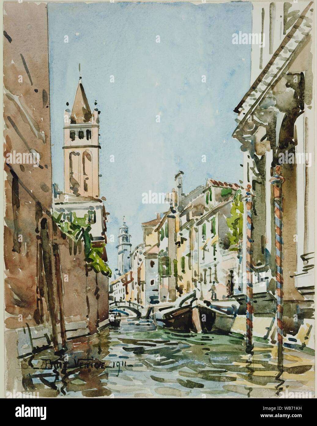 Edward Darley Boit - Rio di San Barnaba, Venice Stock Photo - Alamy
