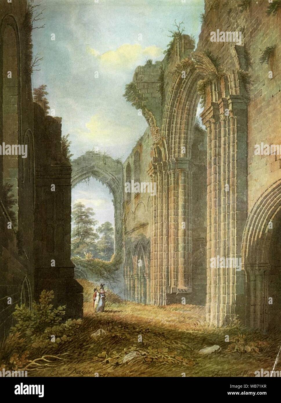 Edward Dayes - Furness Abbey, Lancashire Stock Photo - Alamy
