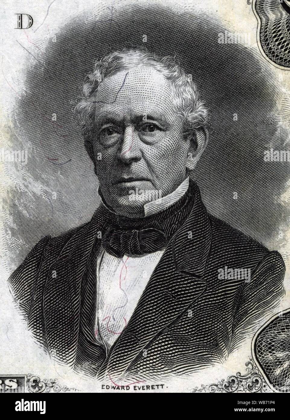 Edward Everett (Engraved Portrait Stock Photo - Alamy