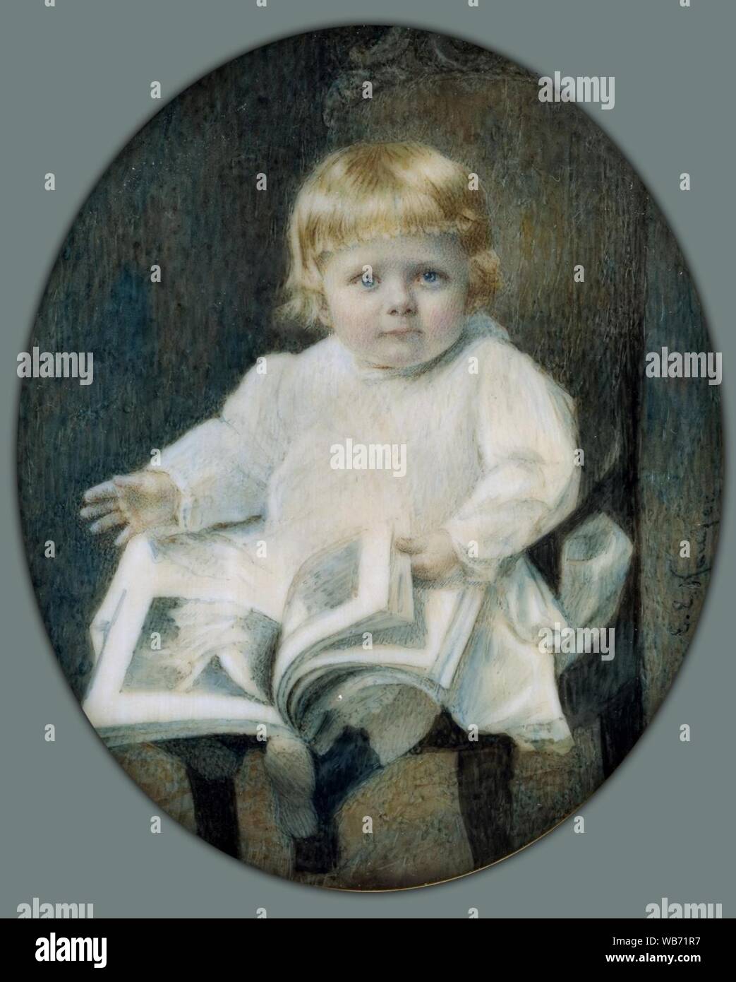 Edward Elias Kaufer - Portrait of a Boy Stock Photo - Alamy