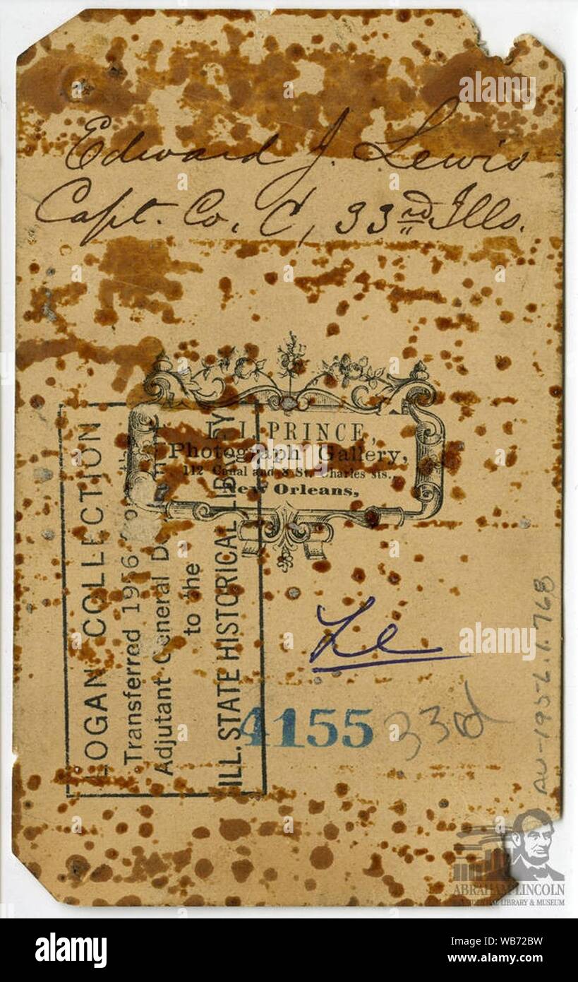 Edward J. Lewis (ALP BIB 867 Stock Photo - Alamy