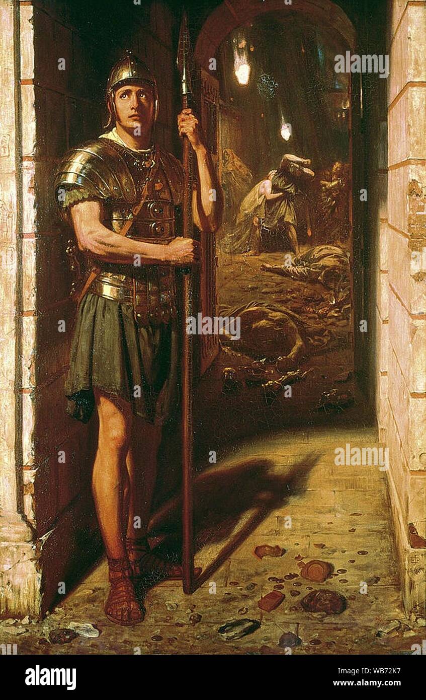 Edward John Poynter - Faithful Unto Death Stock Photo - Alamy