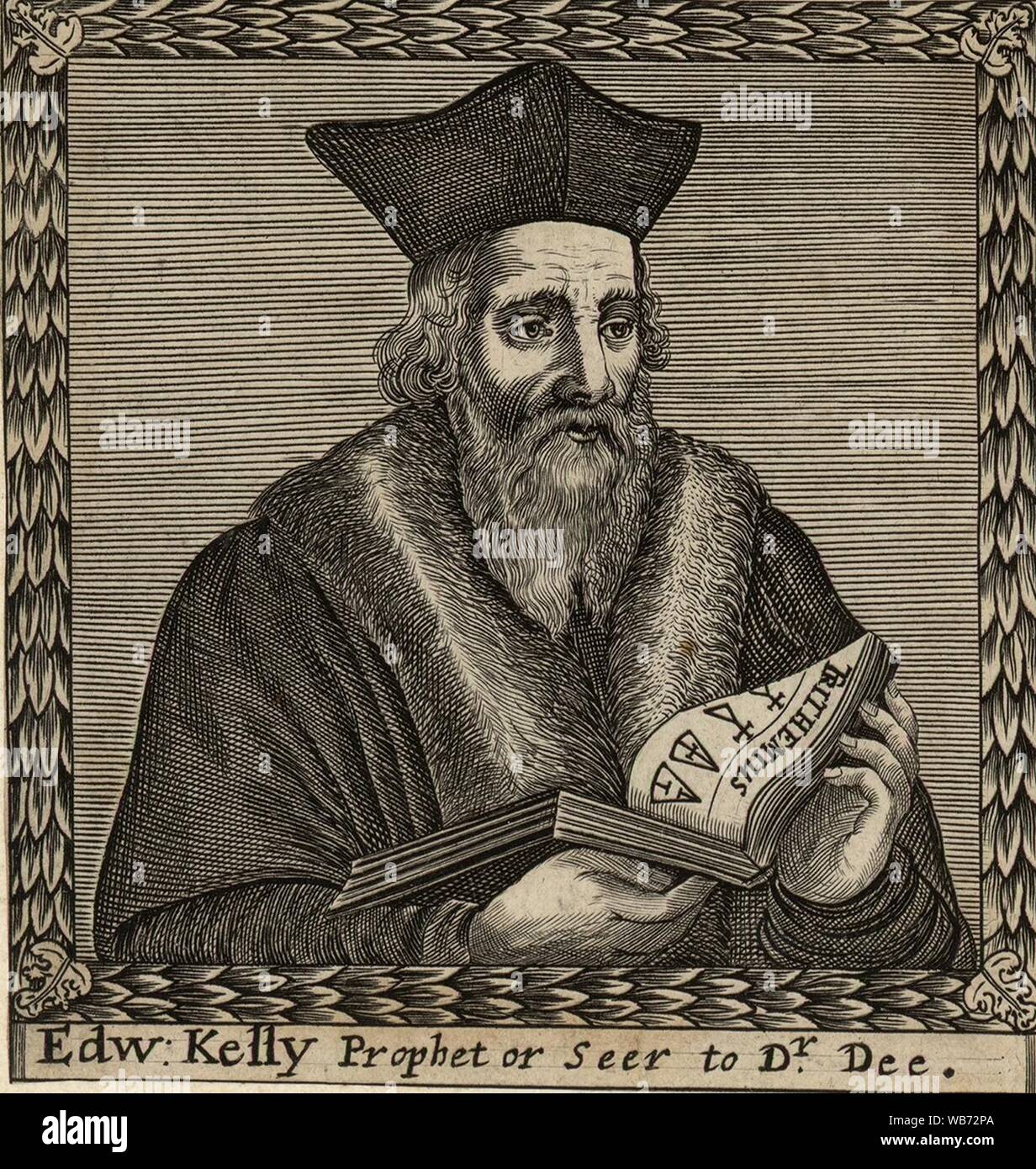 Edward Kelly prophet or seer to Dr Dee 02355 Stock Photo - Alamy