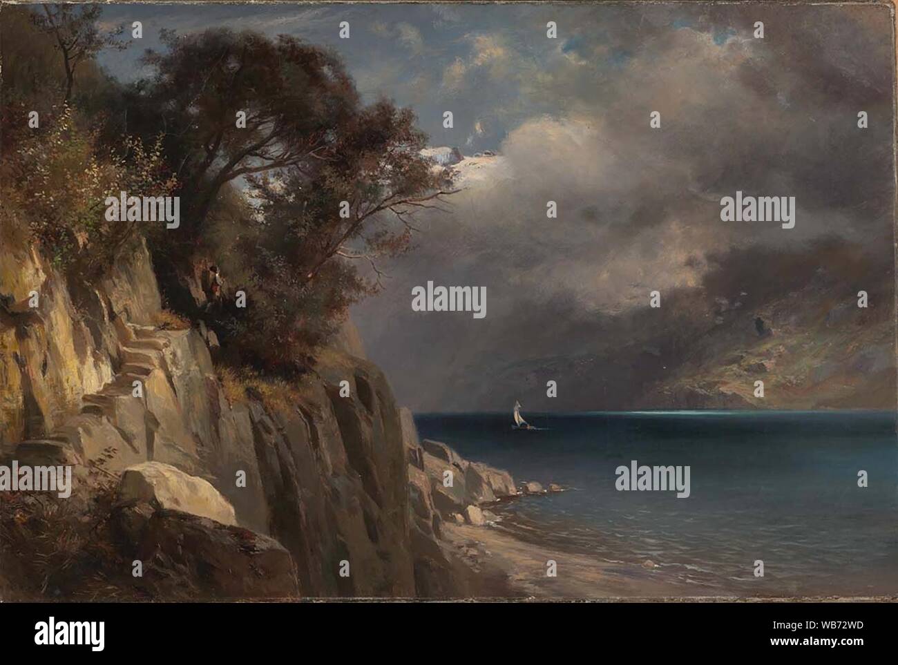Edward L. Custer - Lake Scene Stock Photo - Alamy