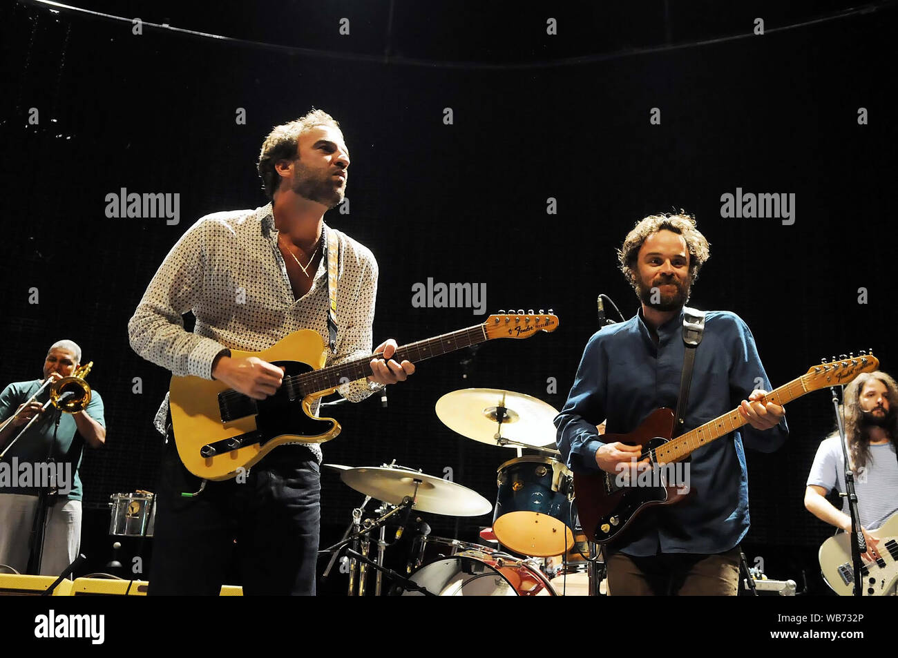 Rio de Janeiro, Brazil, August 18, 2009. Vocalist Marcelo Camelo and ...