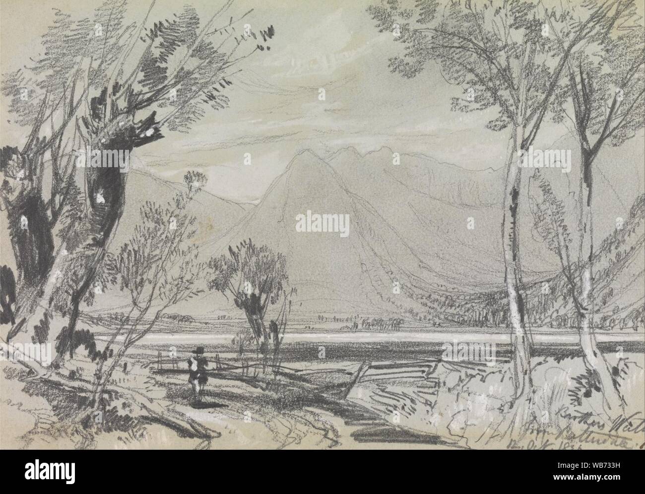 Edward Lear - Brothers Water from Patterdale Stock Photo - Alamy