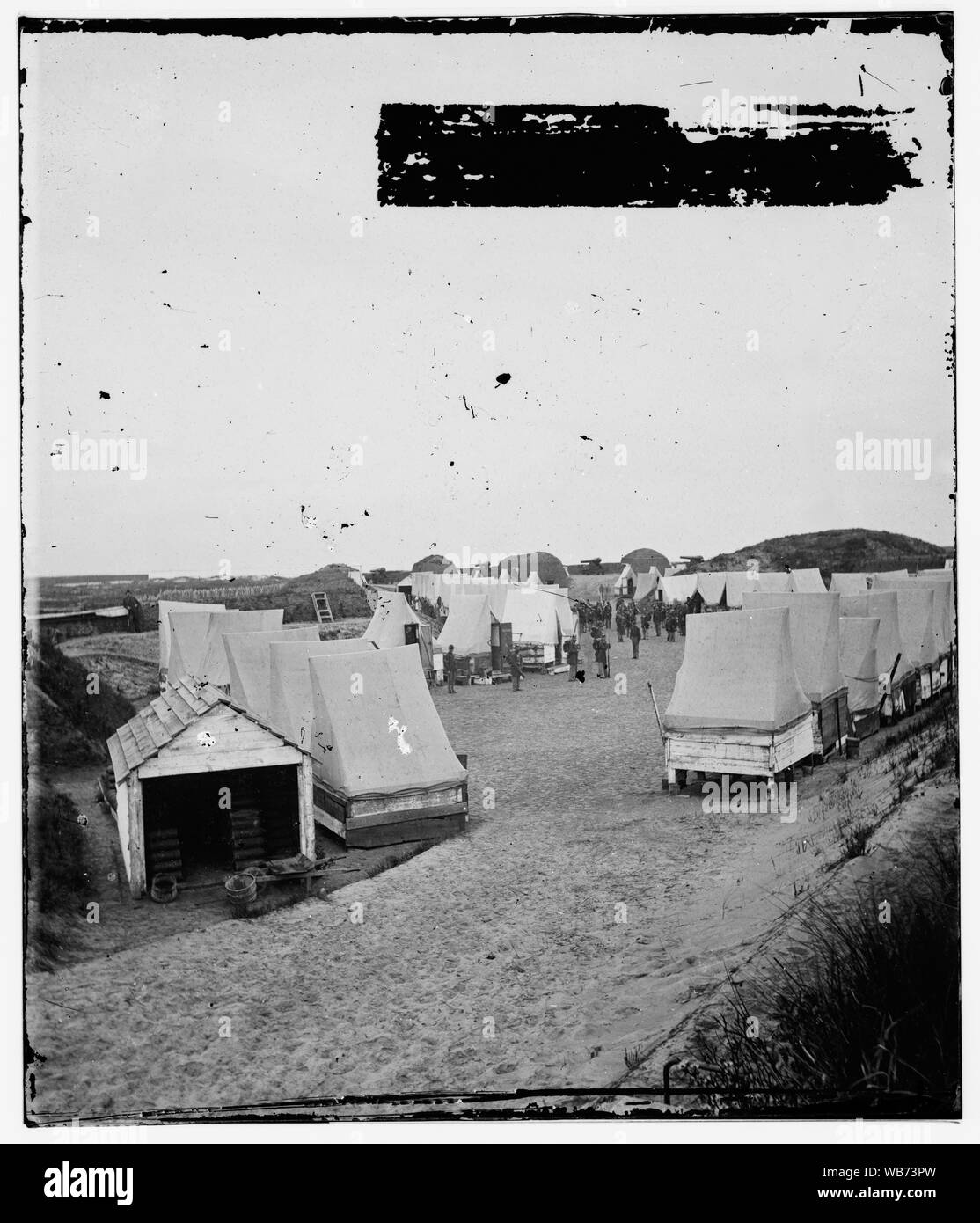 Federal fortifications and camp Stock Photo - Alamy