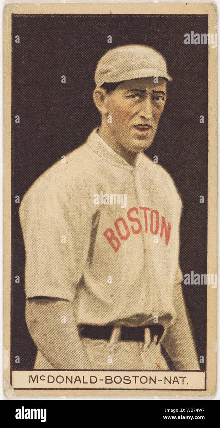 Edward McDonald, Boston Braves, baseball card portrait Stock Photo - Alamy