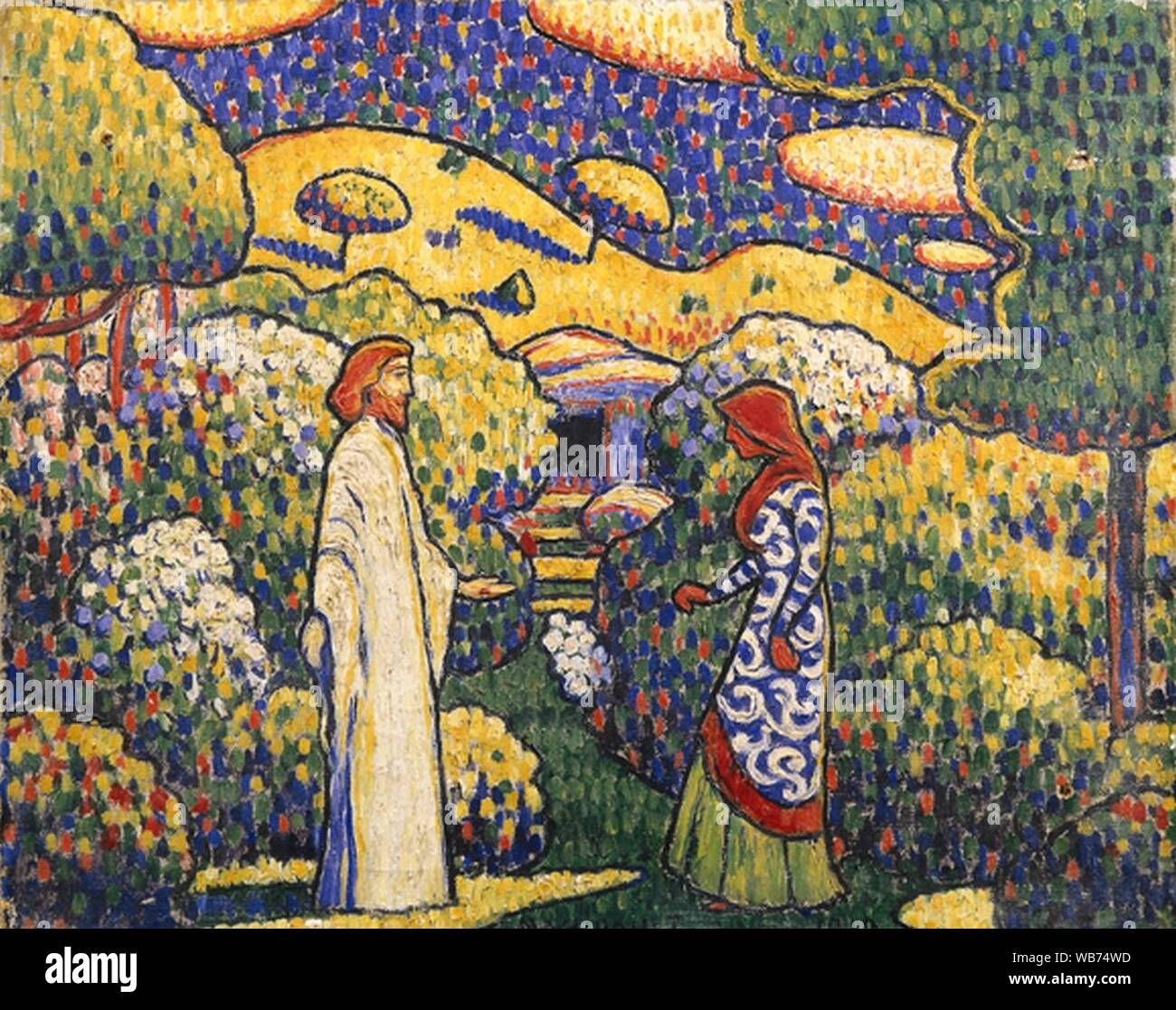 Edward Middleton Manigault - Christ Appearing to Mary (1910 Stock Photo ...