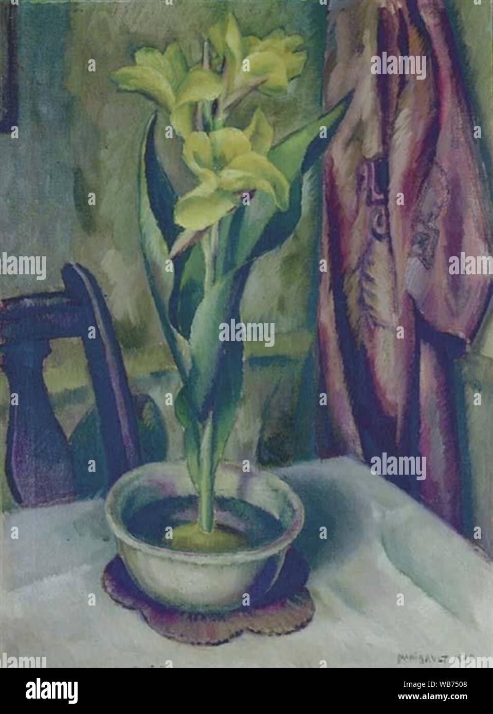 Edward Middleton Manigault - Yellow Calla Lilly (1920 Stock Photo - Alamy