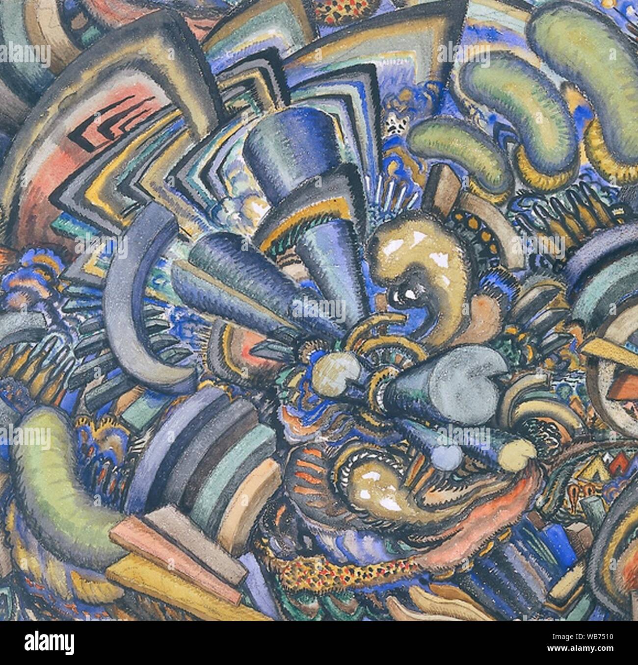 Edward Middleton Manigault - Vorticist Landscape (War Impressions) (c ...