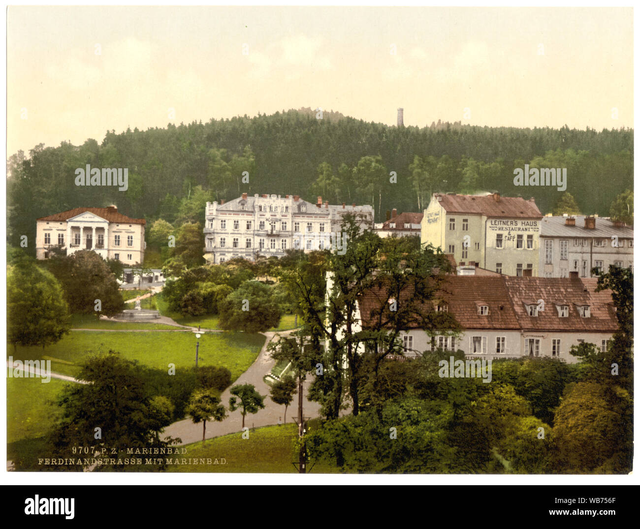 Ferdinand's Street, Marienbad, Bohemia, Austro-Hungary; Print no. 9707 ...
