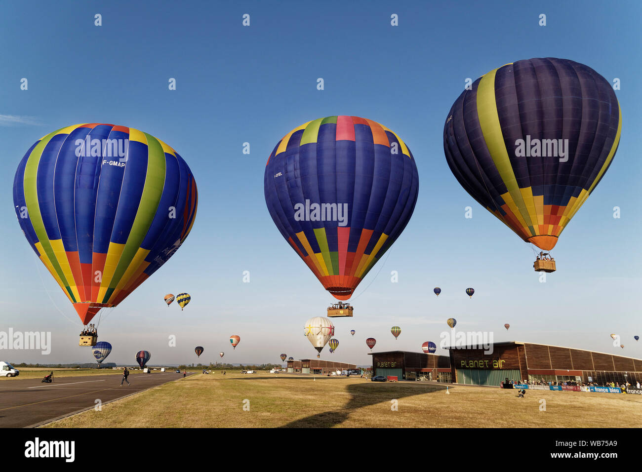 Chambley, France. 4th August, 2019. Hundreds of hot air balloons took ...