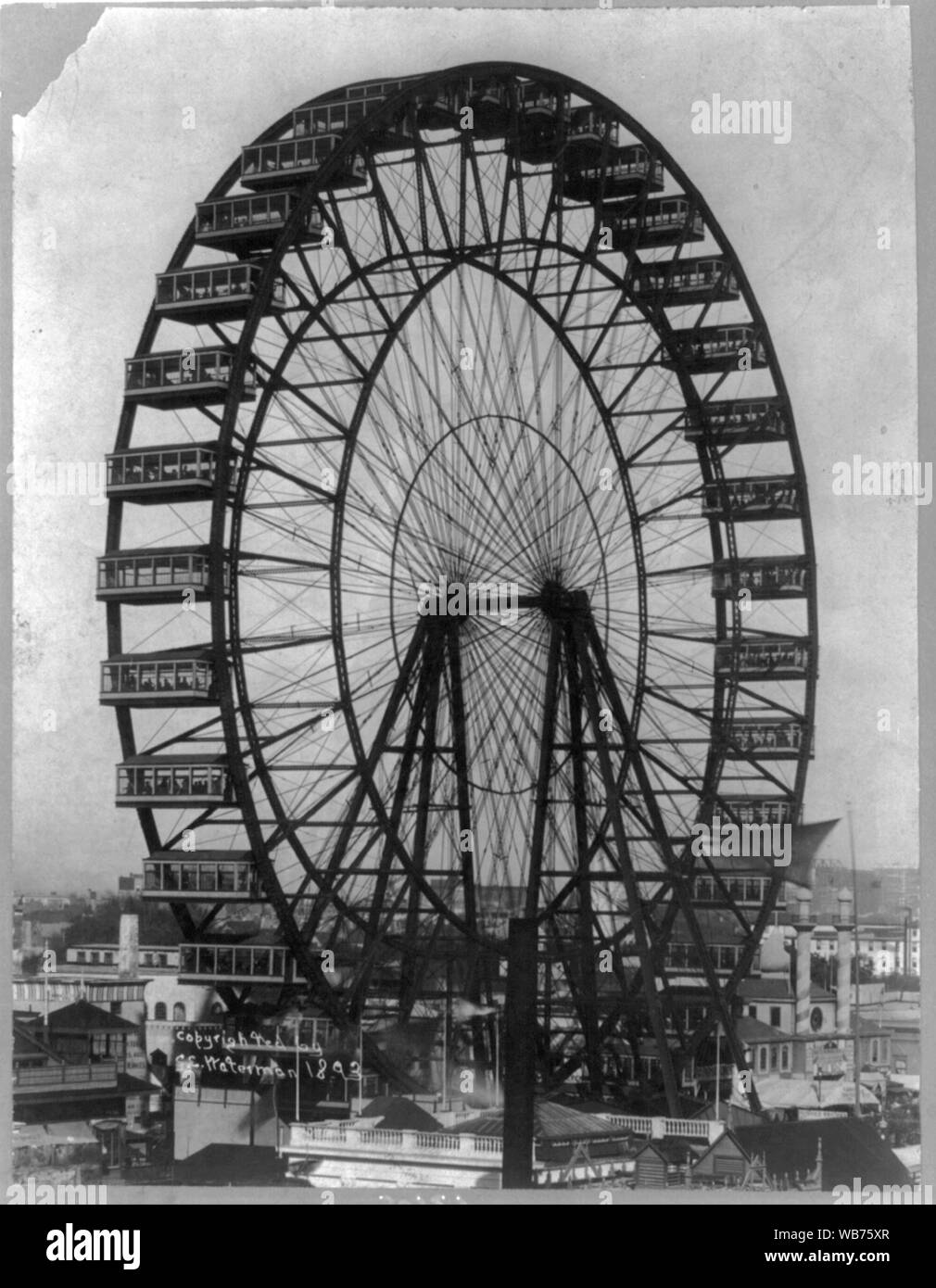 Chicago fair wheel Black and White Stock Photos & Images - Alamy