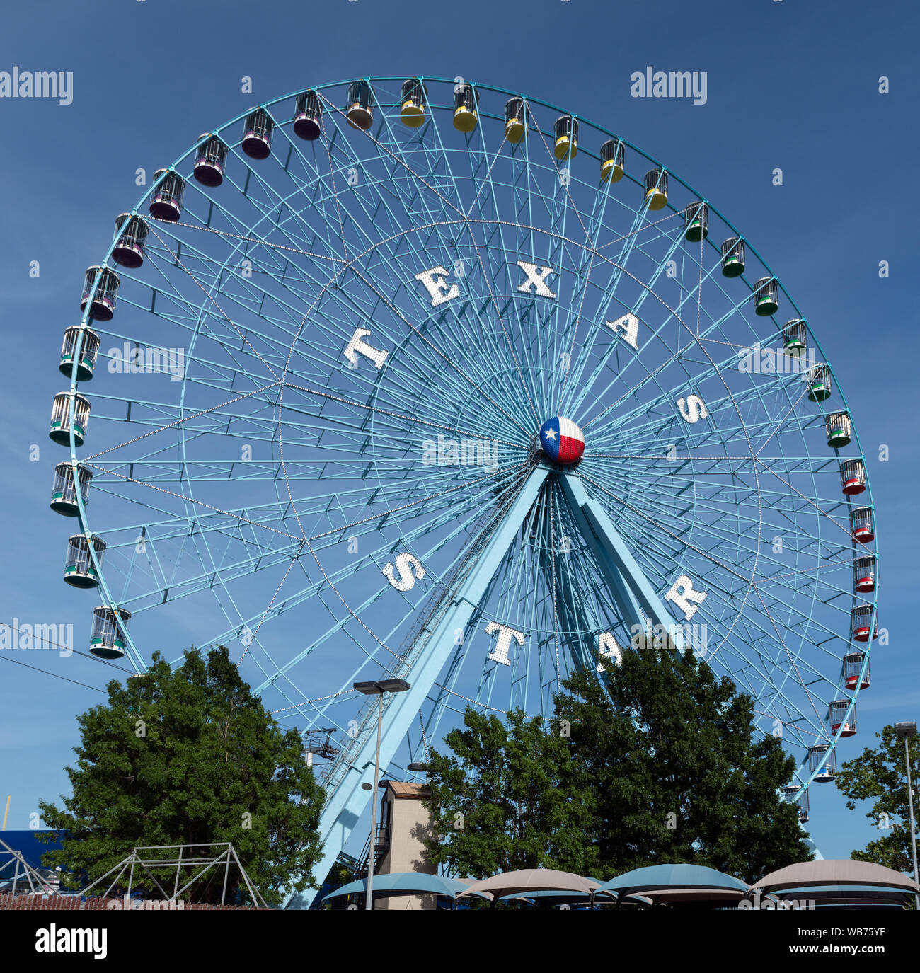 Ferris wheel in Fair Park in Dallas, Texas, site of the 1936 Texas ...