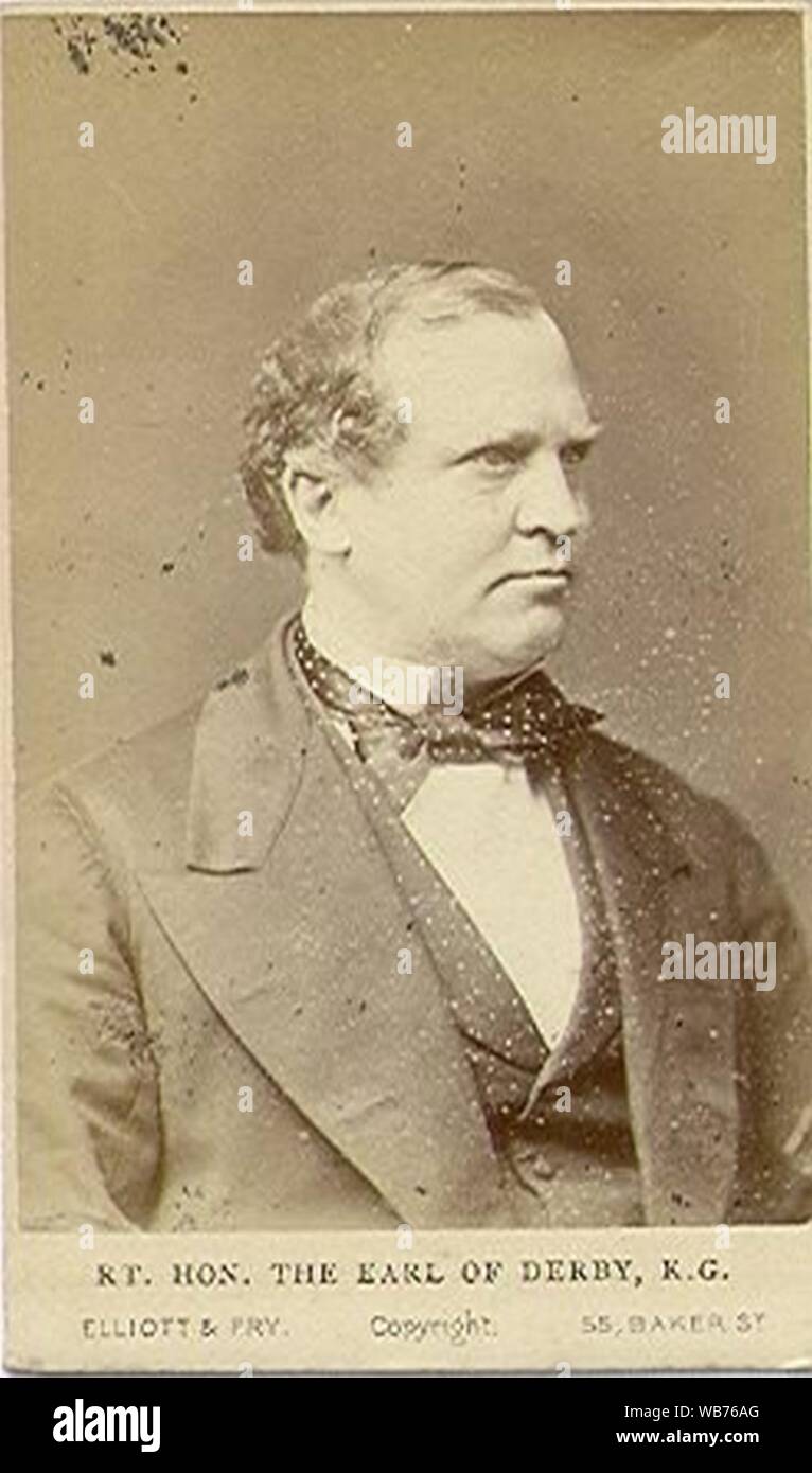 Edward Stanley 15th Earl of Derby Stock Photo - Alamy