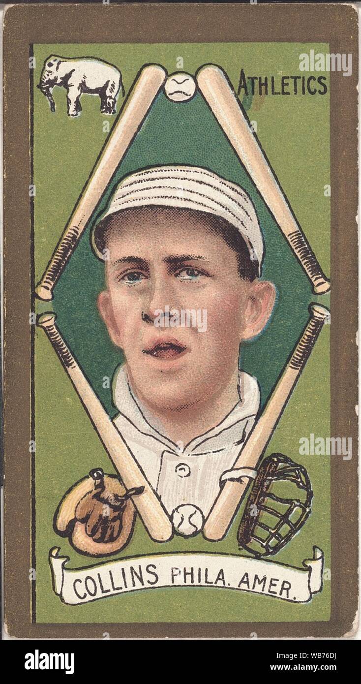 Edward T. Collins, Philadelphia Athletics, baseball card portrait Stock Photo - Alamy