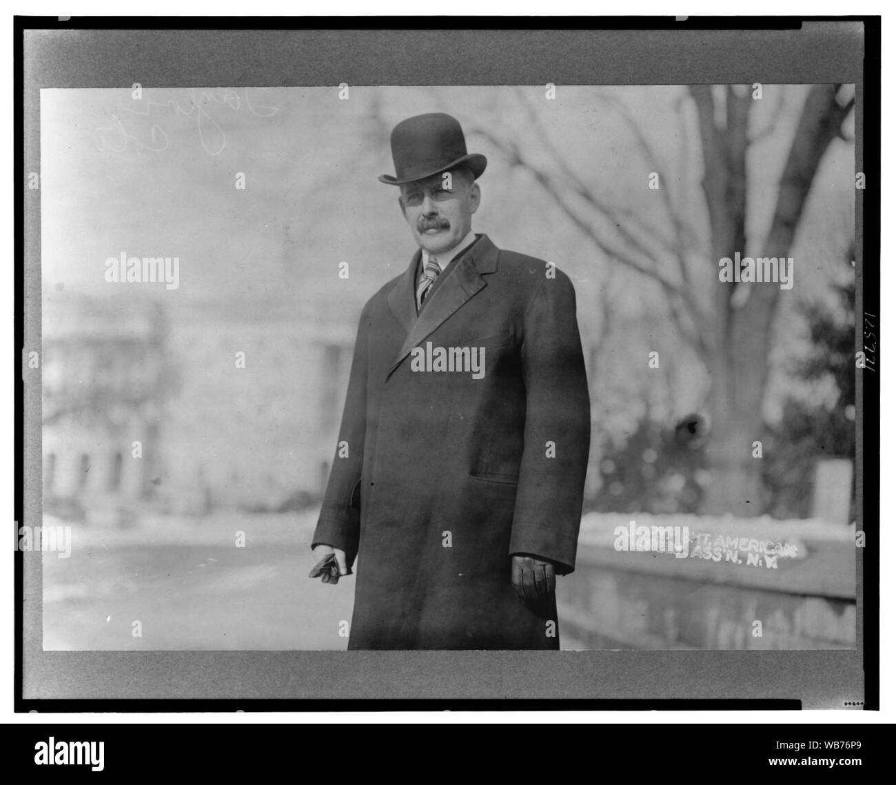 Edward Thomas Taylor, half-length portrait, standing outdoors, facing ...