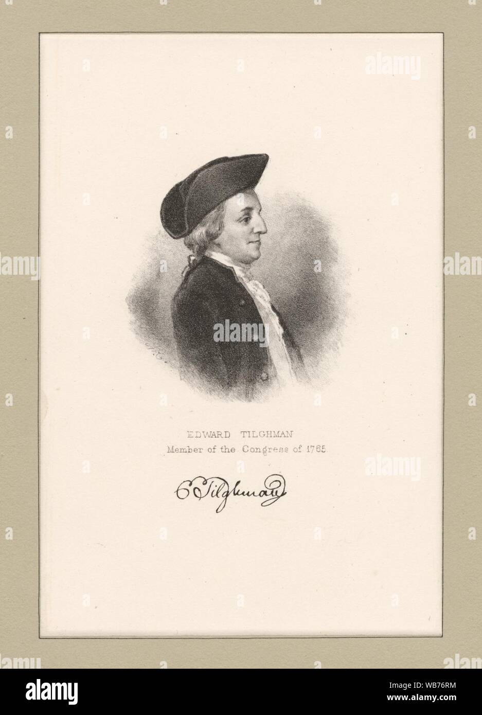 Edward tilghman hi-res stock photography and images - Alamy