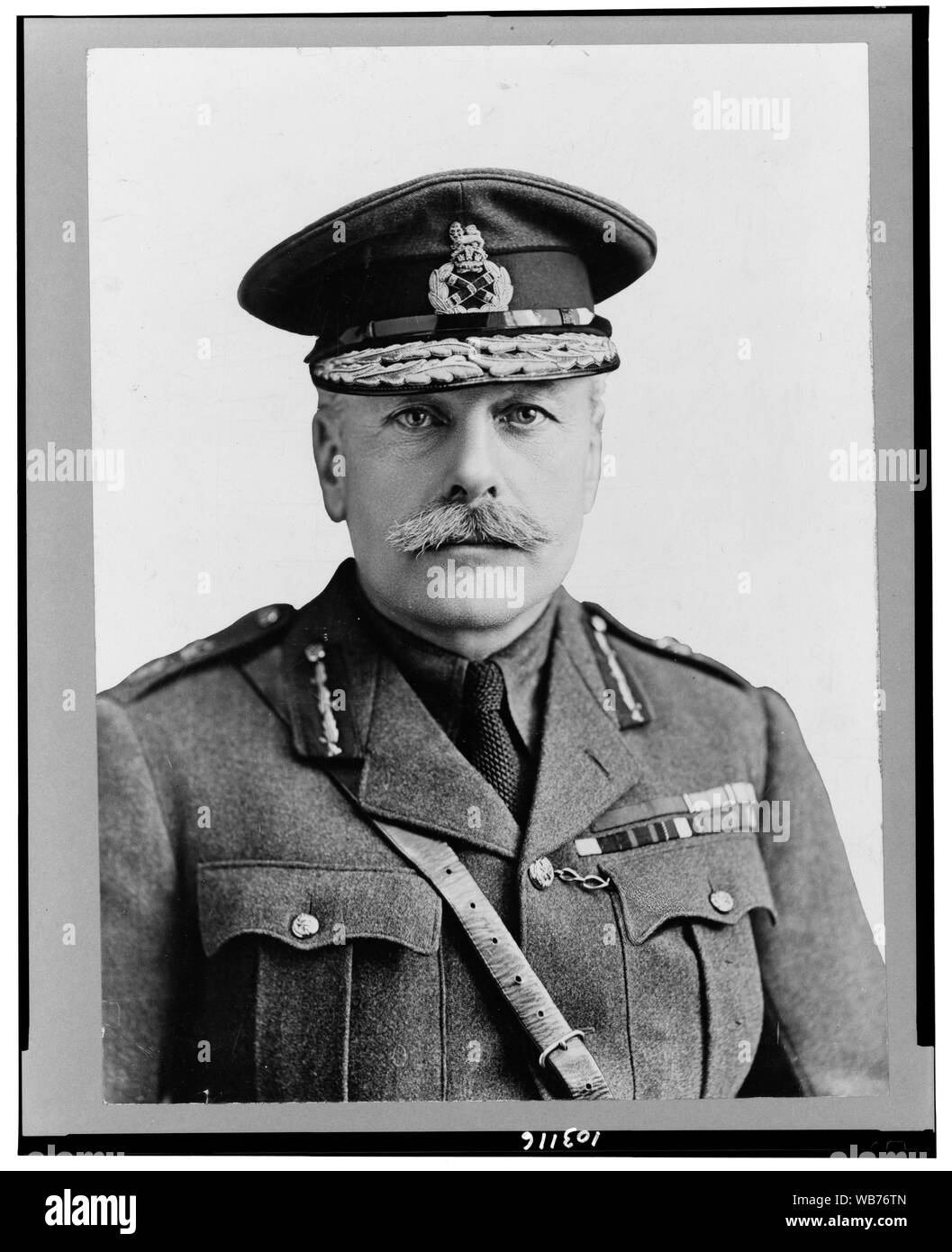 Field Marshall Sir Douglas Haig, head-and-shoulders portrait, facing ...