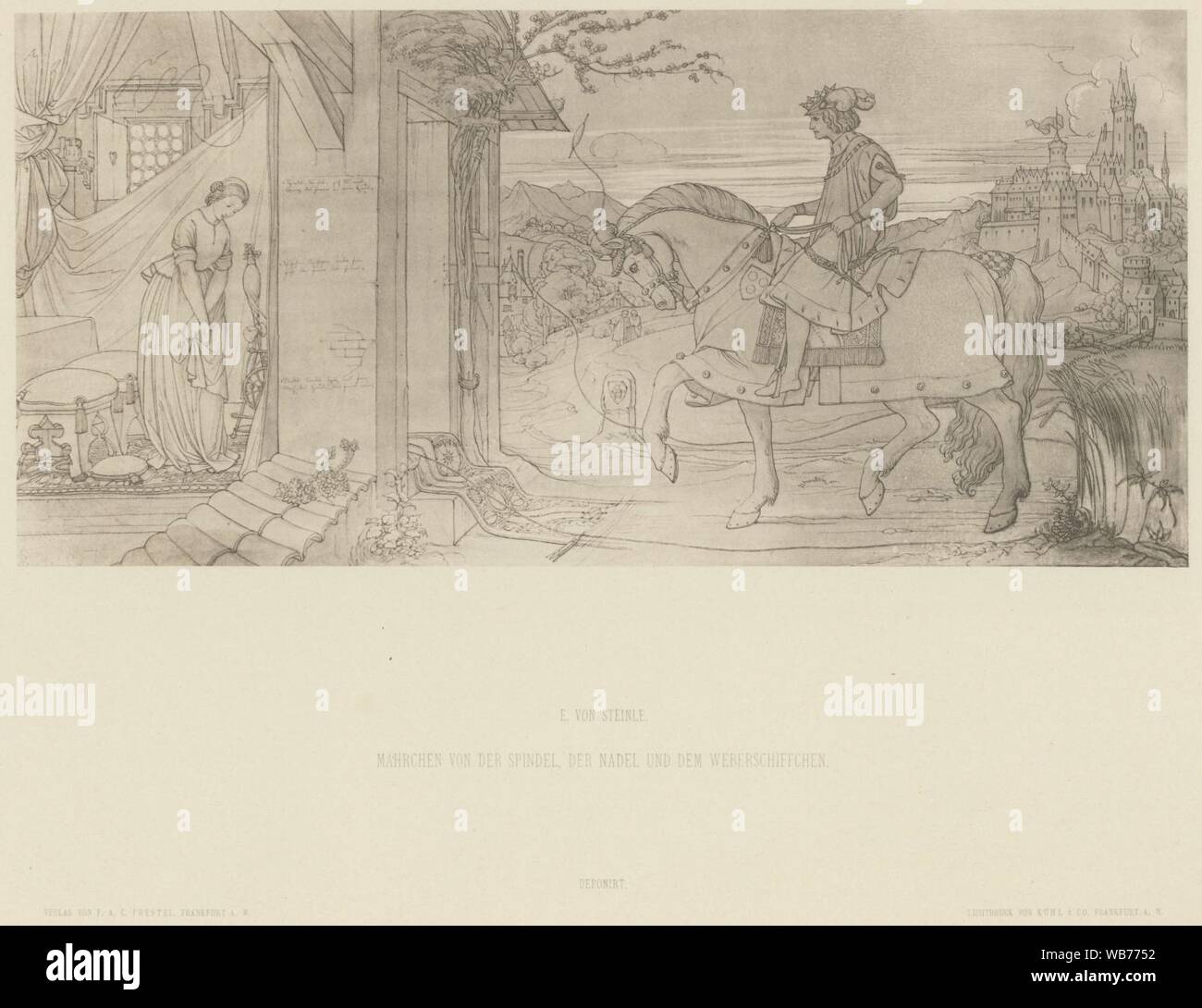 Edward von Steinle Mährchen von der Spindel, der Nadel und dem ...