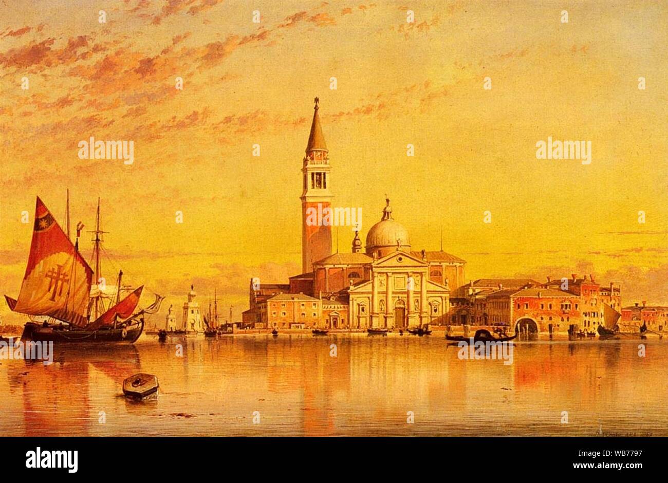 Edward William Cooke San giorgio maggior, venice Stock Photo - Alamy