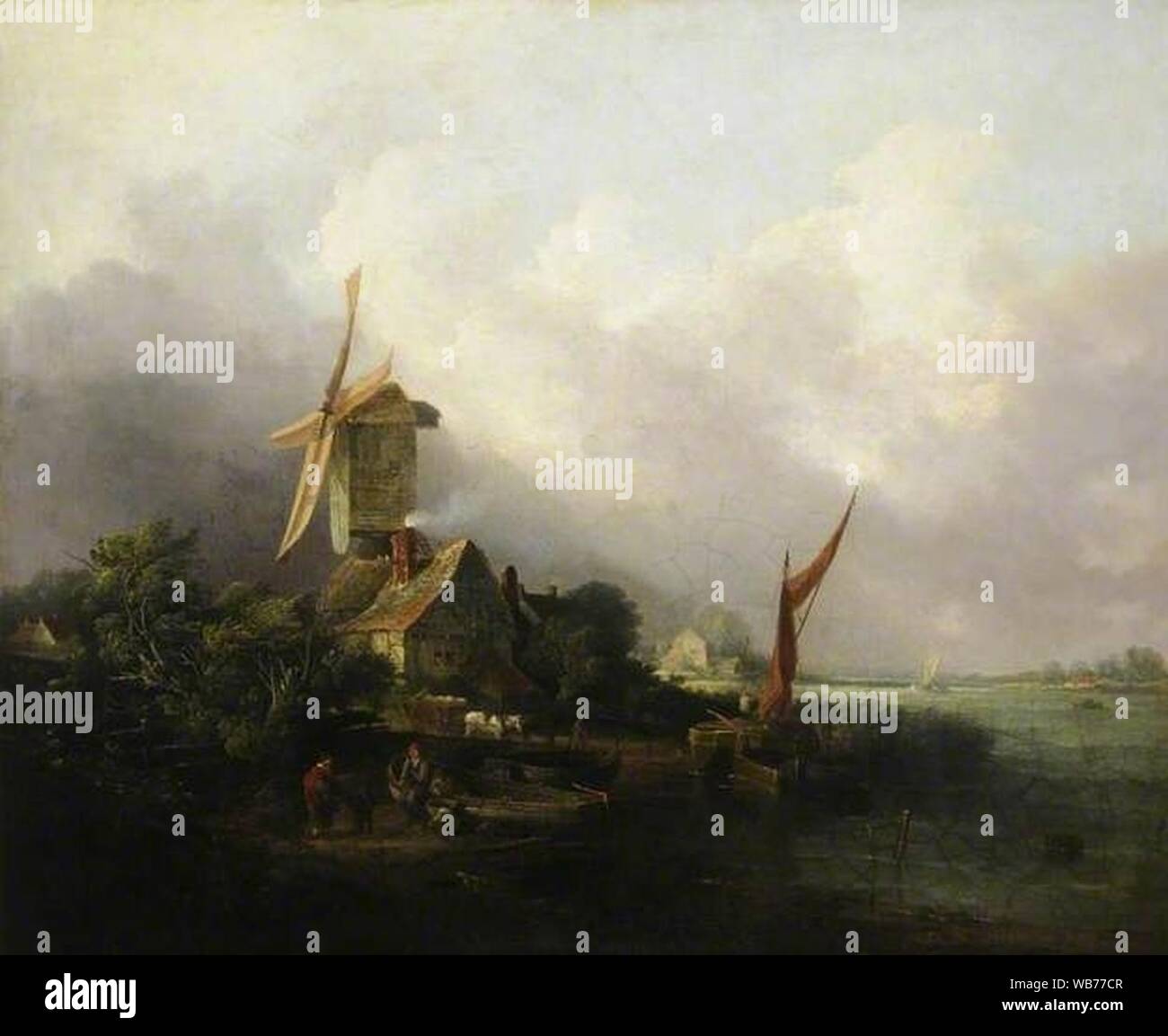 Edward Williams - Squally Day on the Yare Norfolk Stock Photo - Alamy