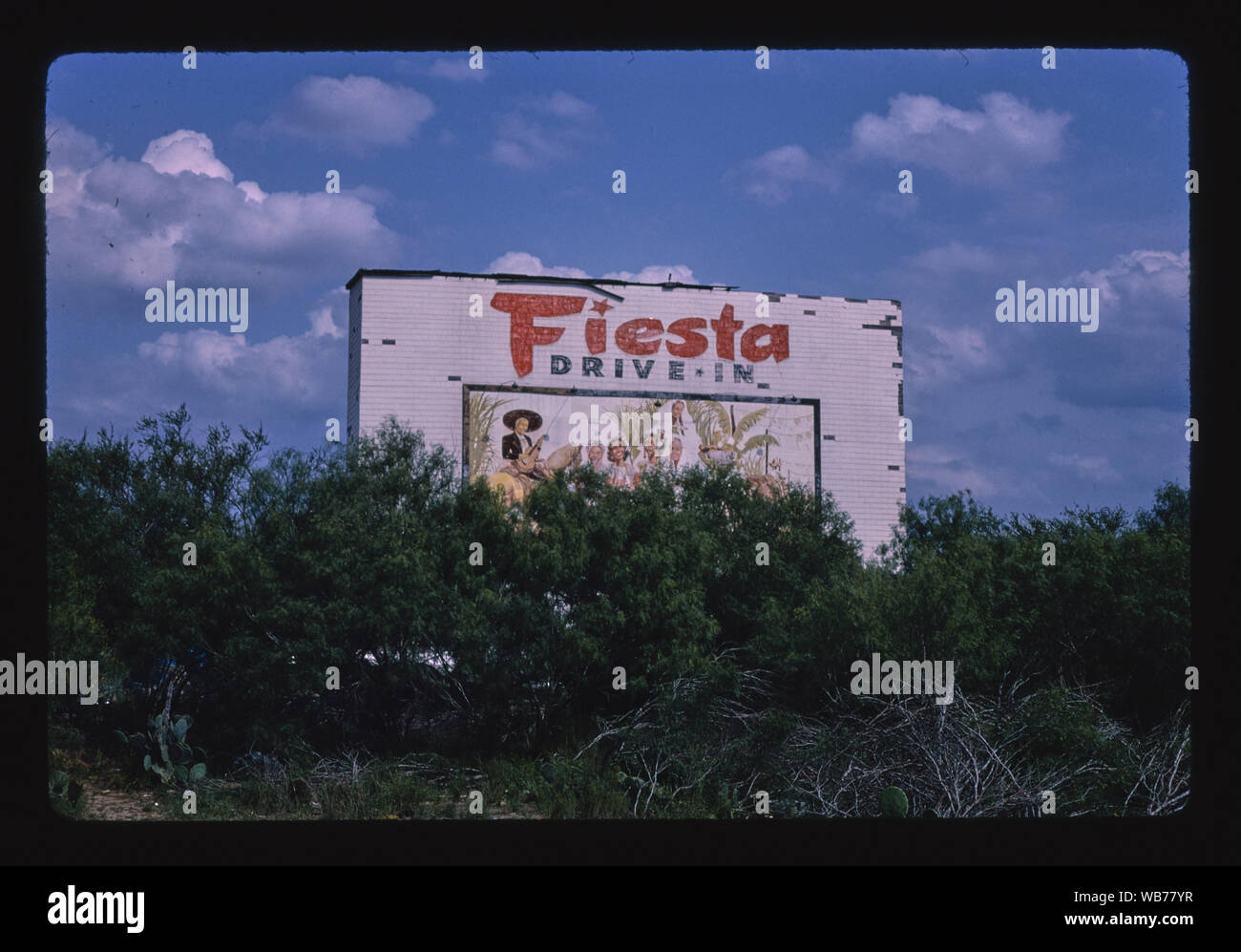 Fiesta Drive-in Theater, Route 59, Laredo, Texas Stock Photo - Alamy
