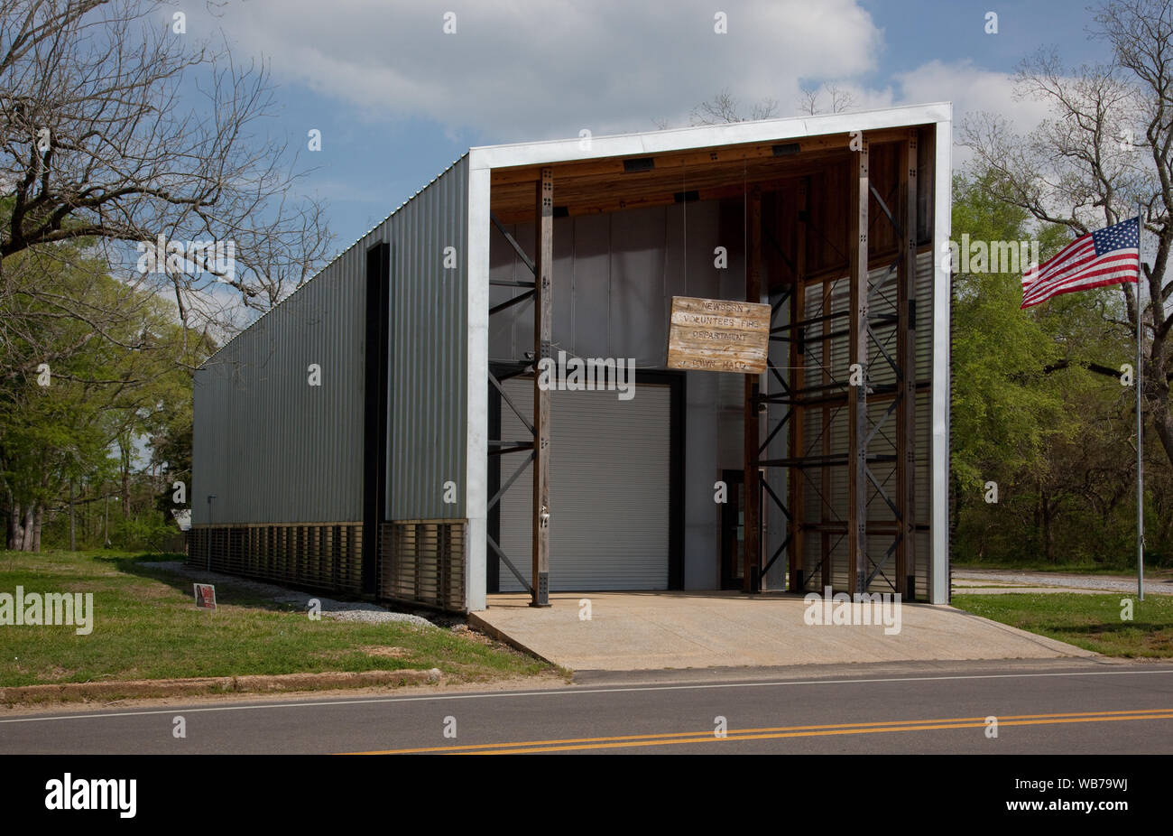 Fire department designed by Rural Studio architecture, Newbern, Alabama ...