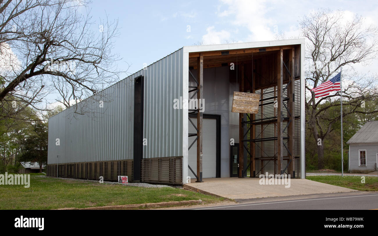 Fire department designed by Rural Studio architecture, Newbern, Alabama ...