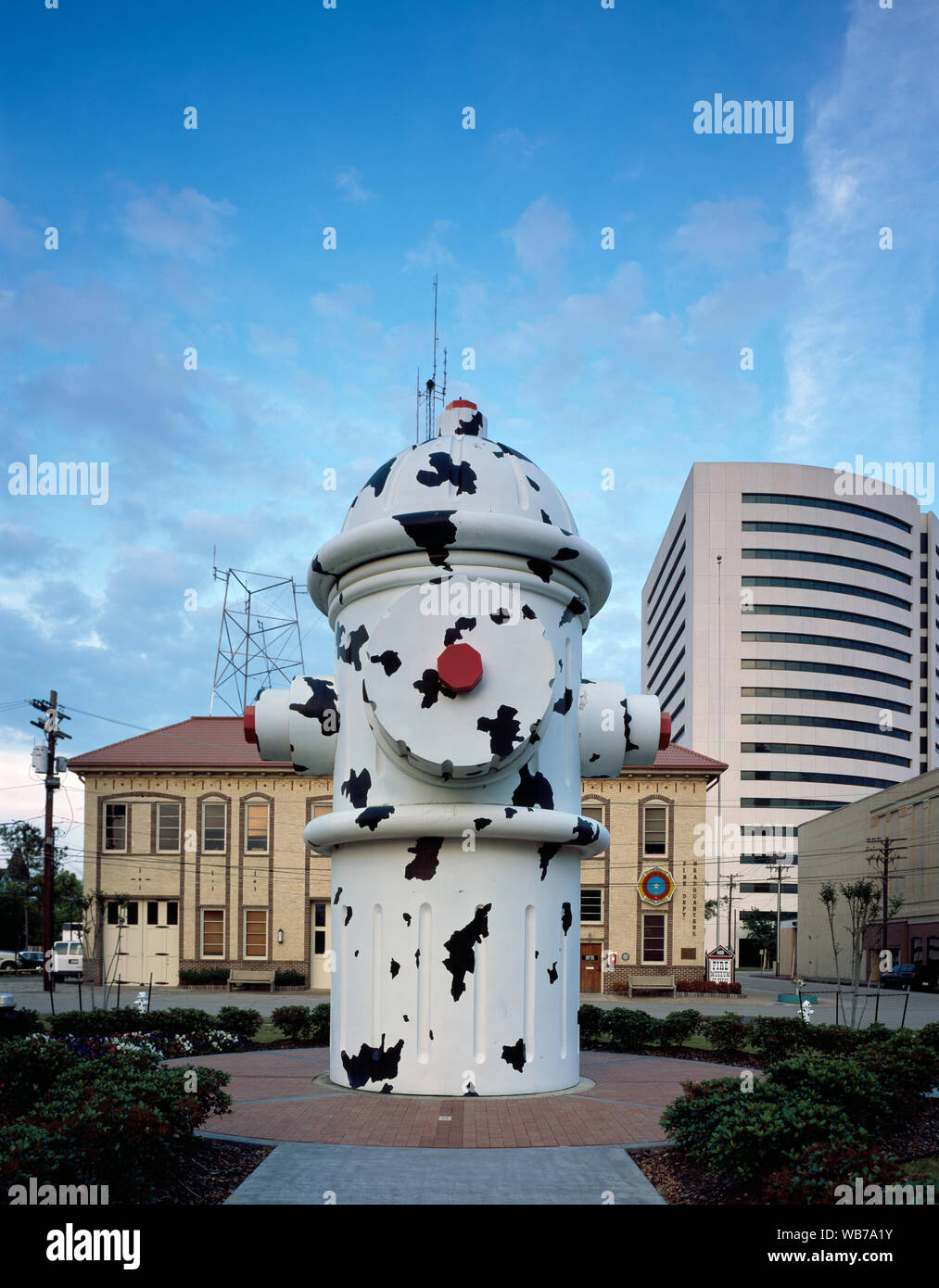 Fire hydrant public art in front of the Fire Museum of Texas in ...