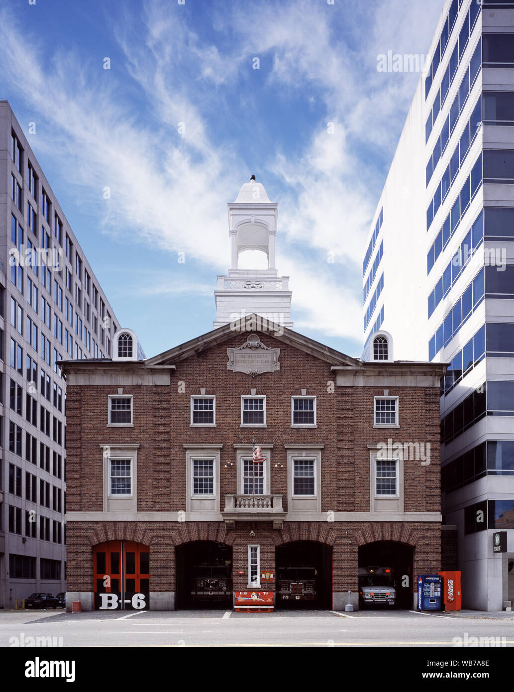 Firehouse, built on 13th Street in 1932, Washington, D.C Stock Photo ...
