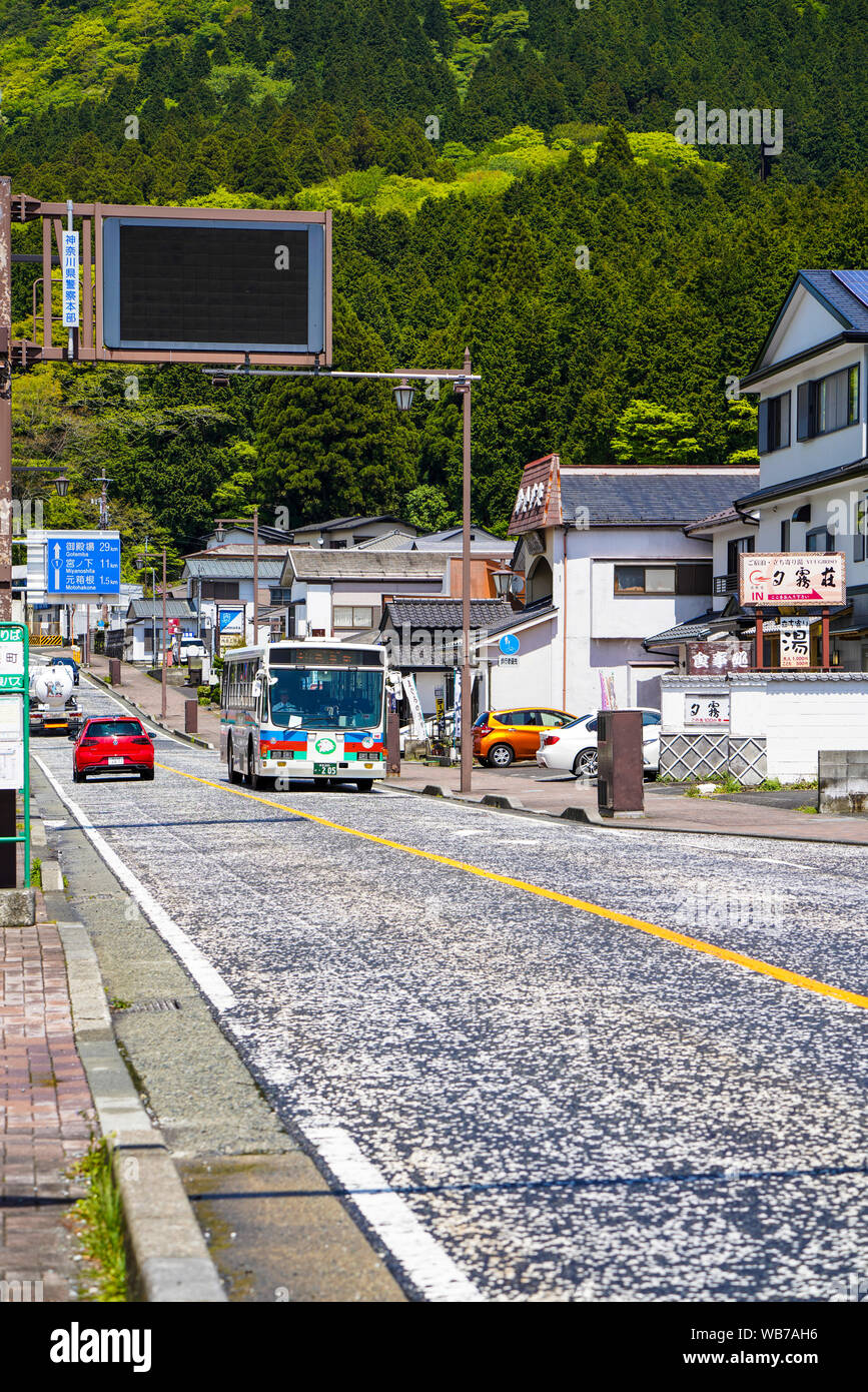 Hakone, Japan, 10th, May, 2018. The landscape of Hakone. Hakone is a ...