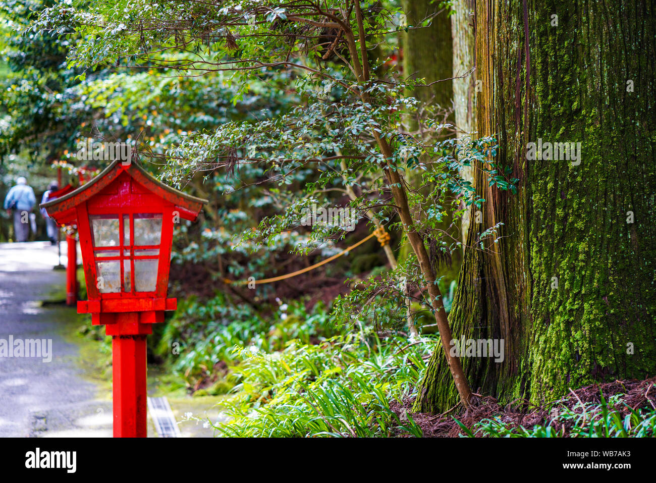 Hakone, Japan, 10th, May, 2018. The view of Hakone Shrine. The Hakone ...