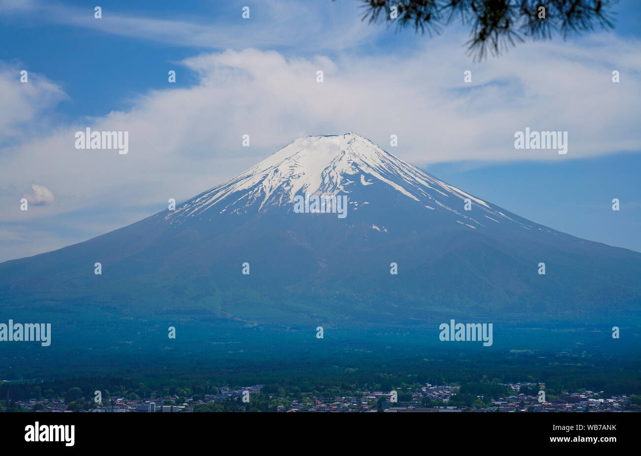 Yamanashi, Japan, 12th, May, 2018. The view of Mount Fuji, Mount Fuji ...