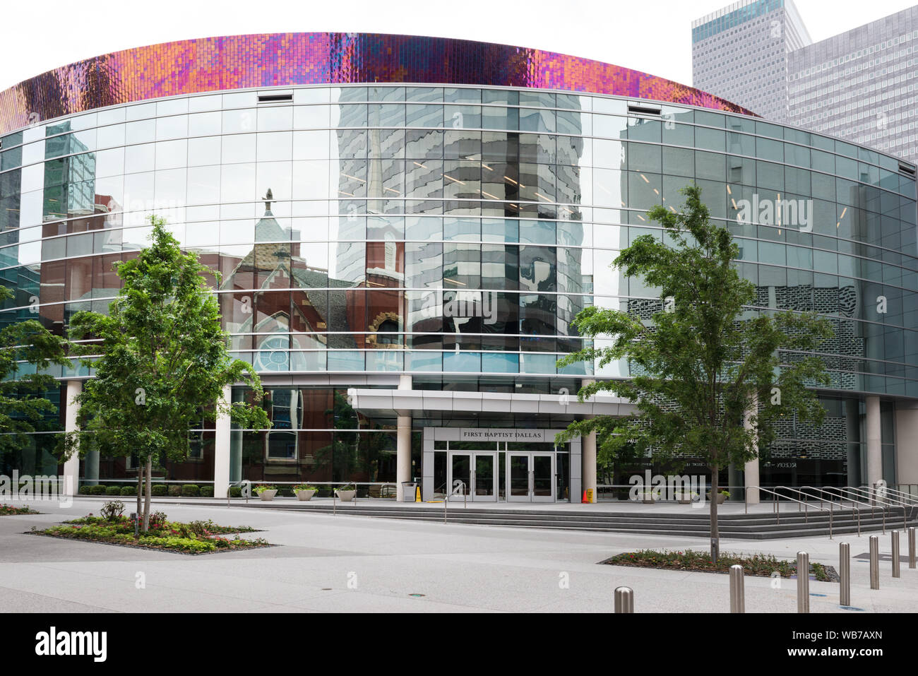 The modernist sanctuary building of First Baptist Church, a megachurch ...