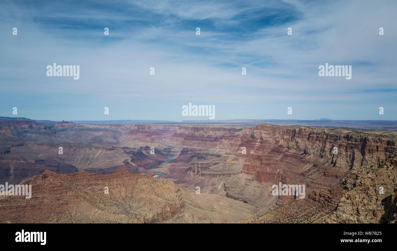 View of Grand Canyon National Park, located in northwestern Arizona, is ...