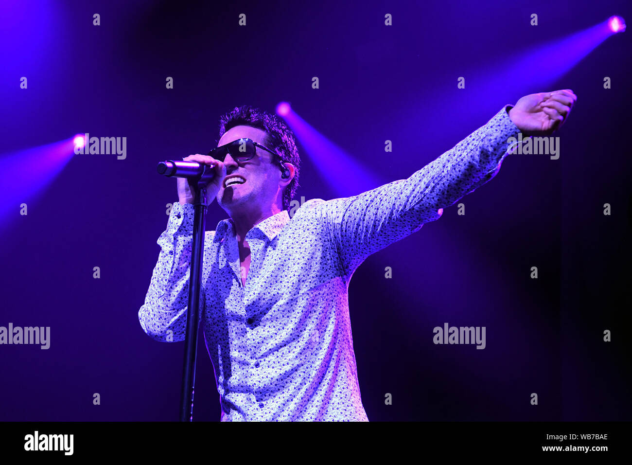 Rio de Janeiro, February 15, 2019. Vocalist Jeff Gutt of the band Stone ...