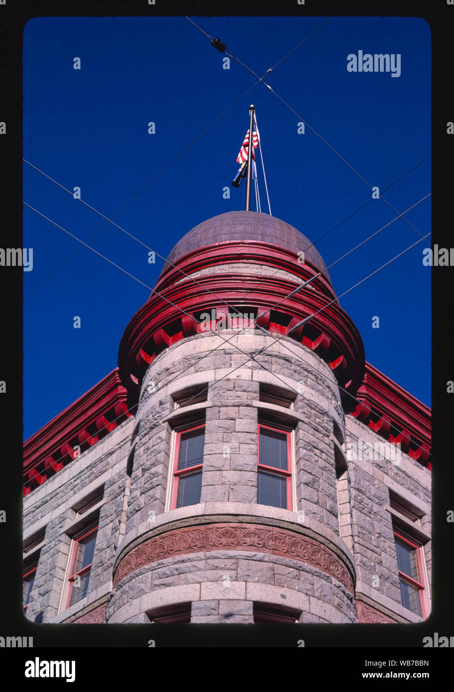 First Federal Building, upper corner detail, Higgins Avenue, Missoula ...