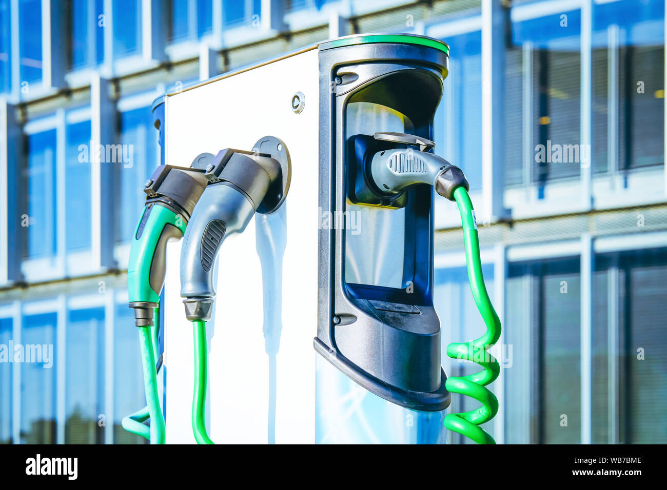 Electro charging station in the city Stock Photo - Alamy