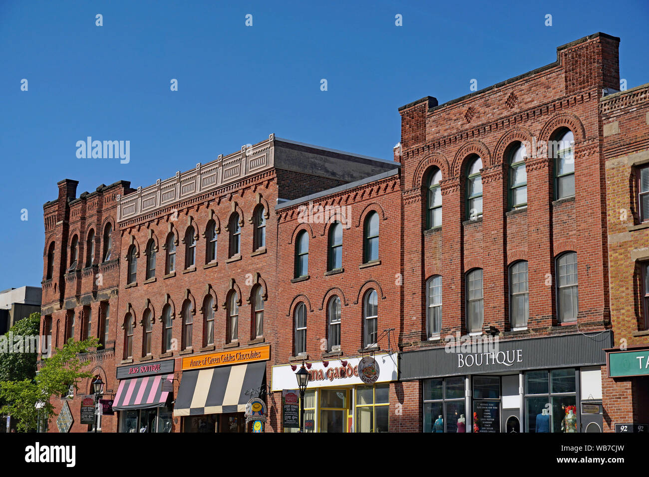 CHARLOTTETOWN, CANADA - AUGUST 2019: This old city on Prince Edward ...