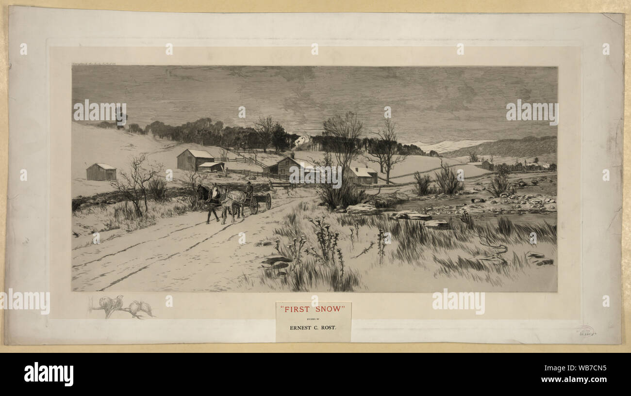 First snow / etched by Ernest C. Rost . Abstract/medium: 1 print ...