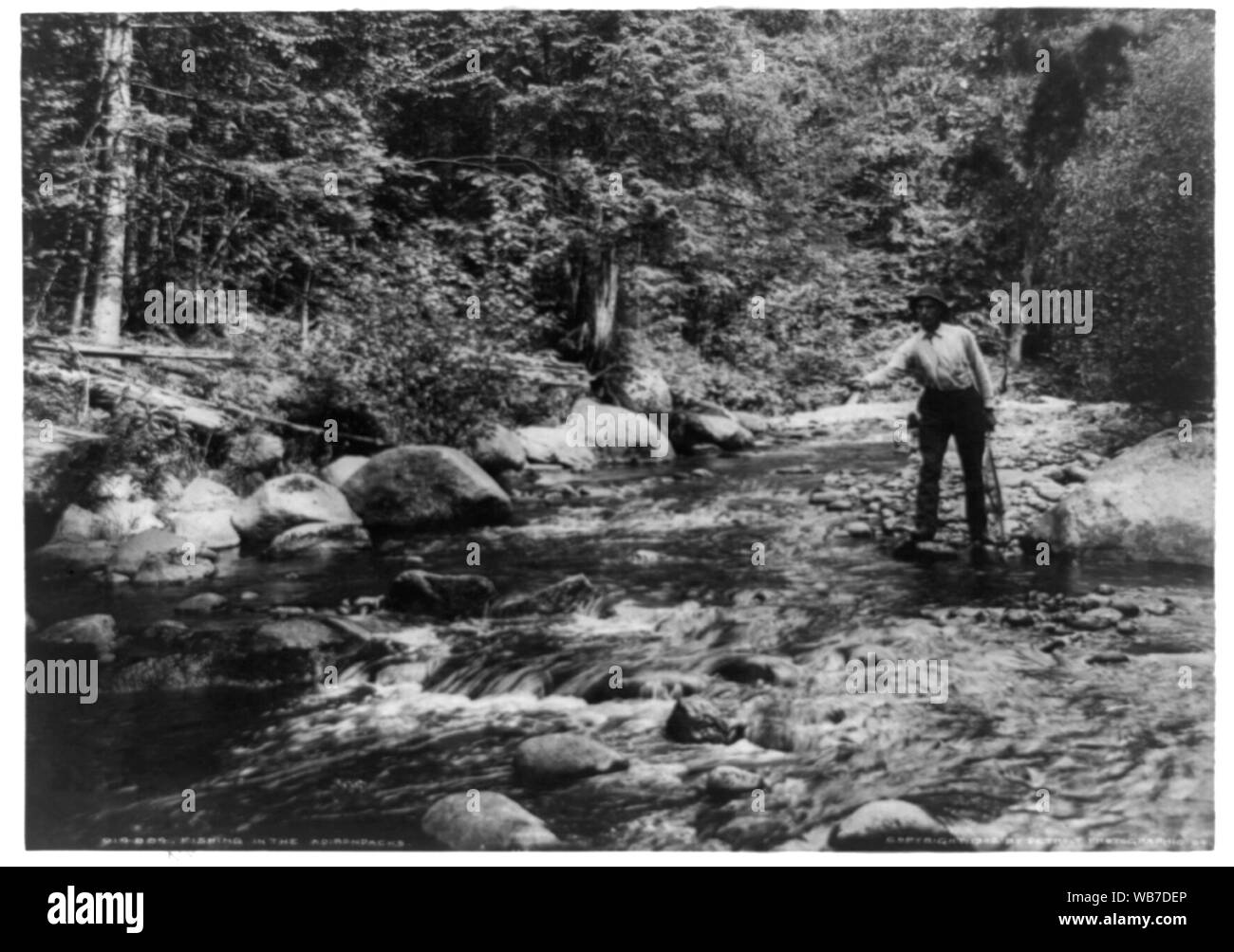 Fishing in the Adirondacks Abstract/medium: 1 photoprint : cyanotype ...