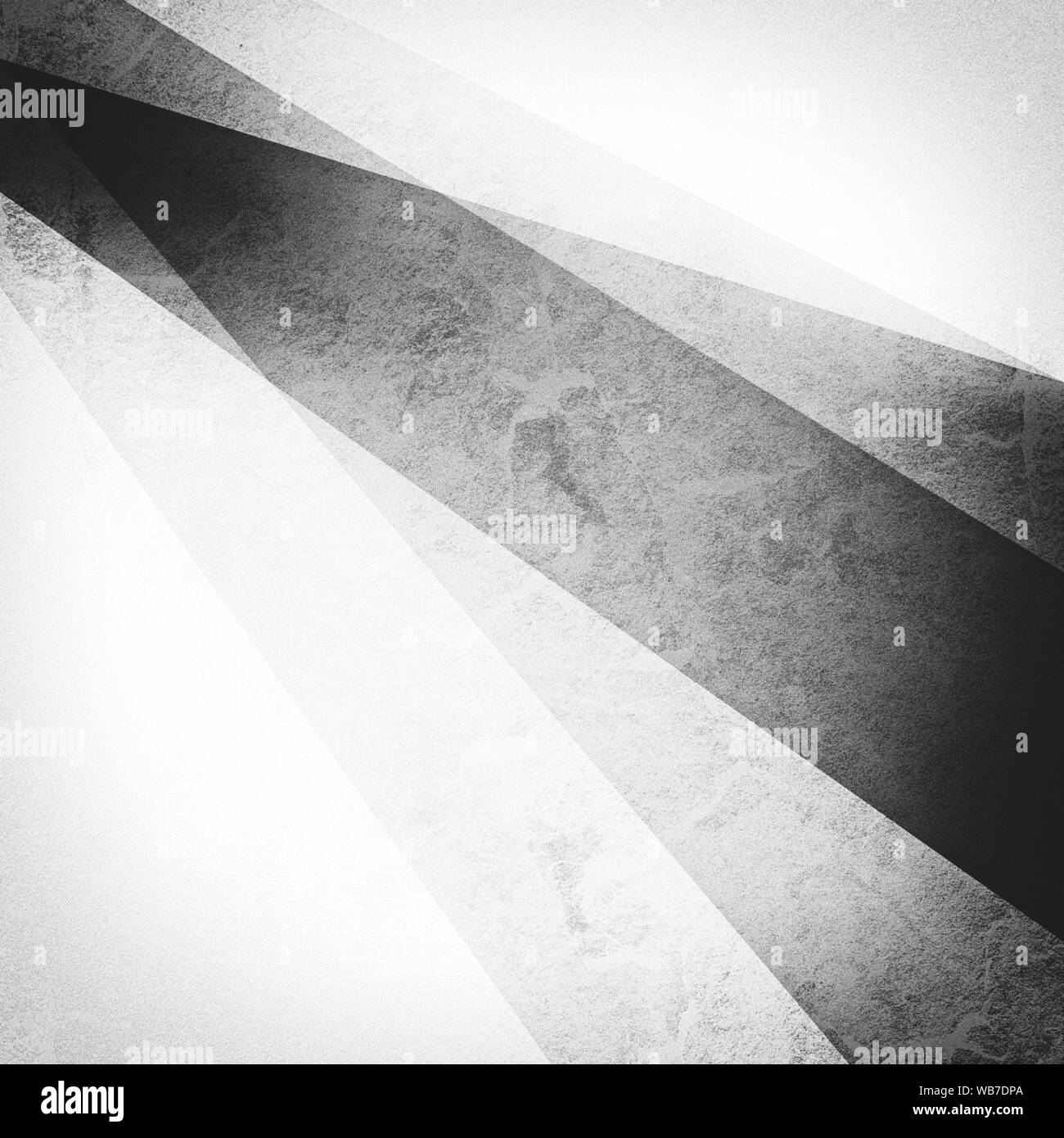abstract black and white background with striped angle corner design in ...