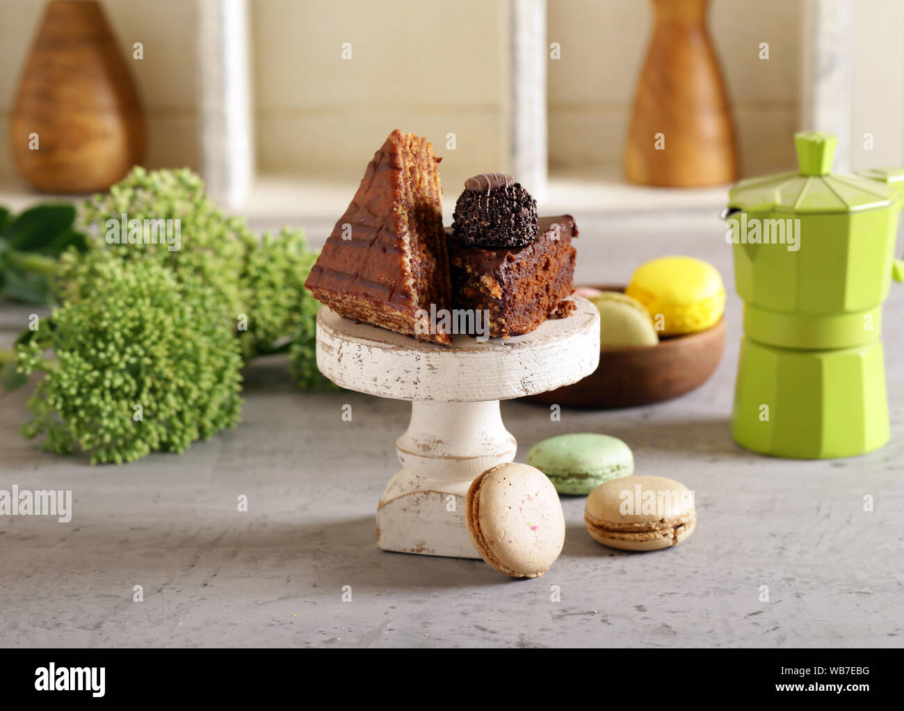 super chocolate cakes, assorted brownie Stock Photo - Alamy