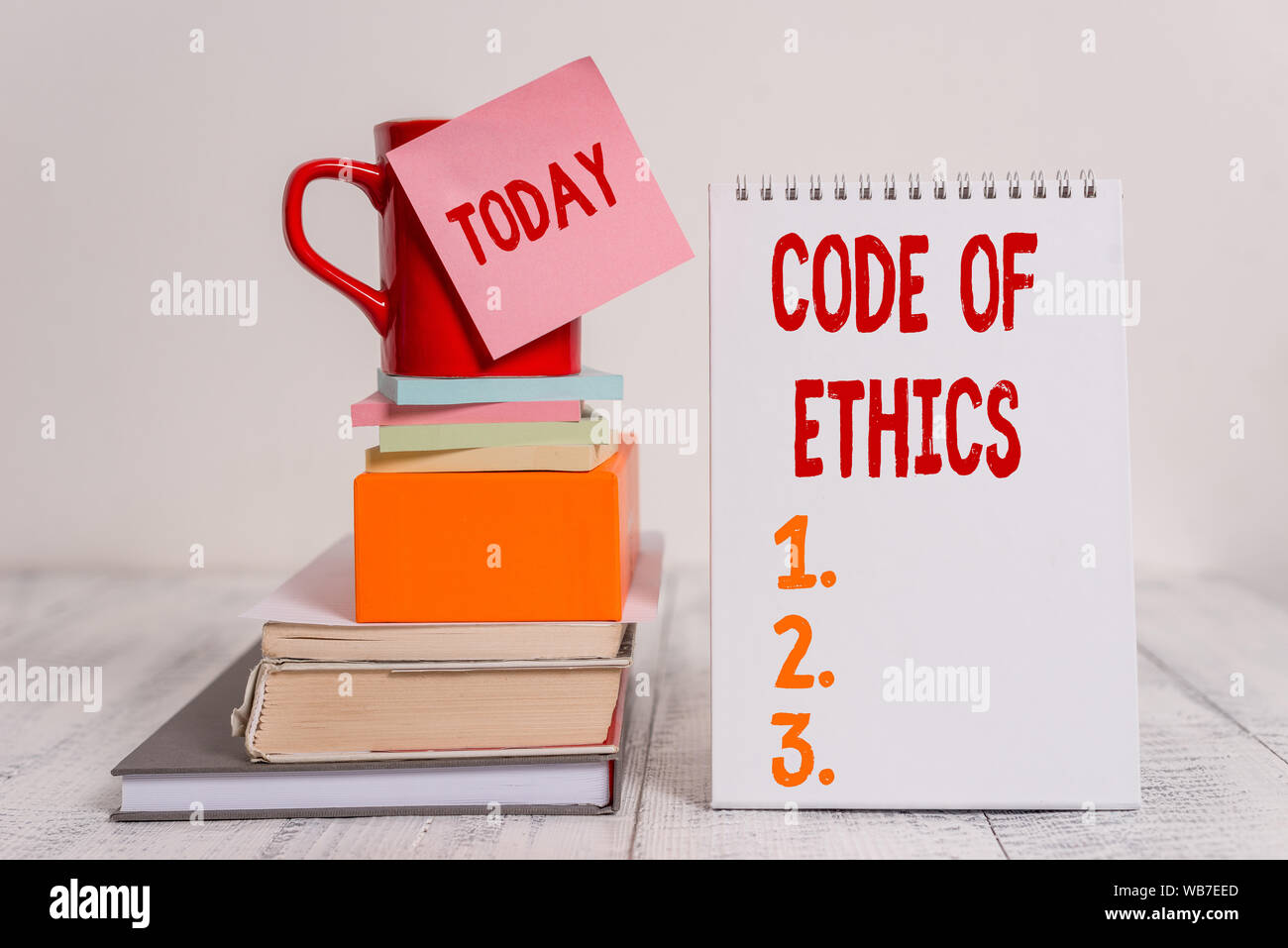 Word writing text Code Of Ethics. Business photo showcasing basic guide ...