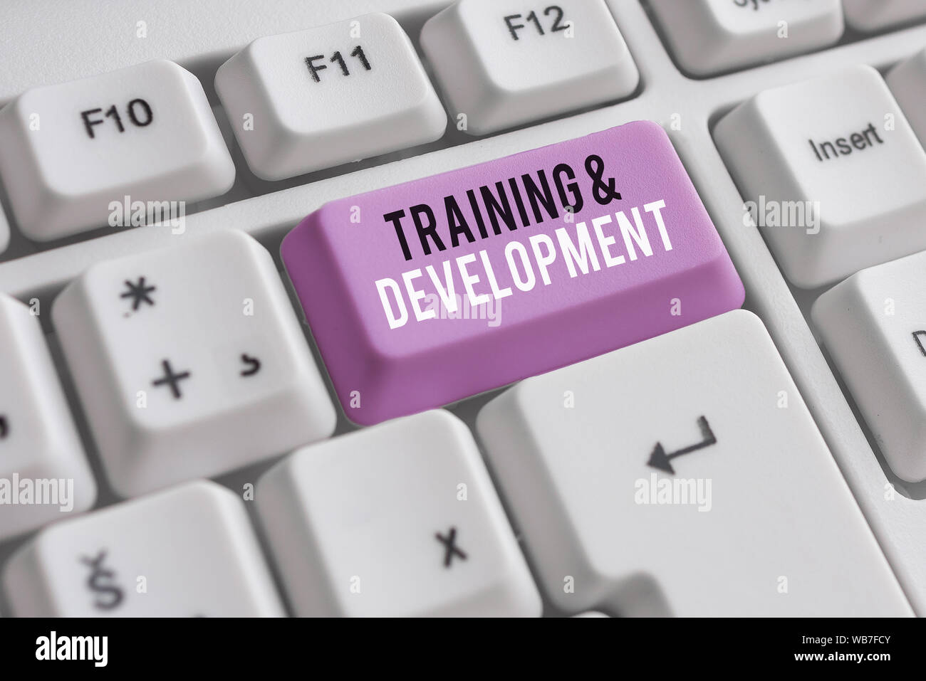 Word writing text Training And Development. Business photo showcasing learn specific knowledge ...